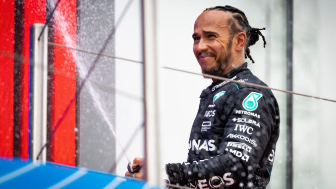 Hamilton sube al podio por primera vez en 2024: "Me siento un poco ...